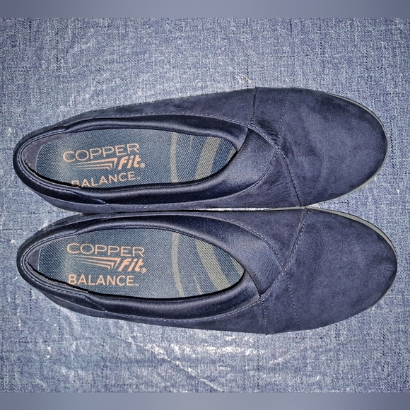 Copper Fit | Shoes | Copper Fit Balance Blue Slipon Shoes Womens Size 6 ...